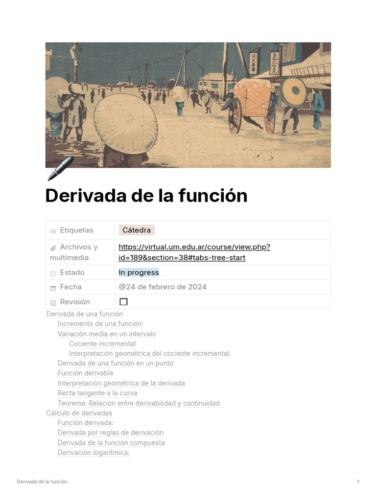 Derivada de La Función | PDF | Derivado | Función continua