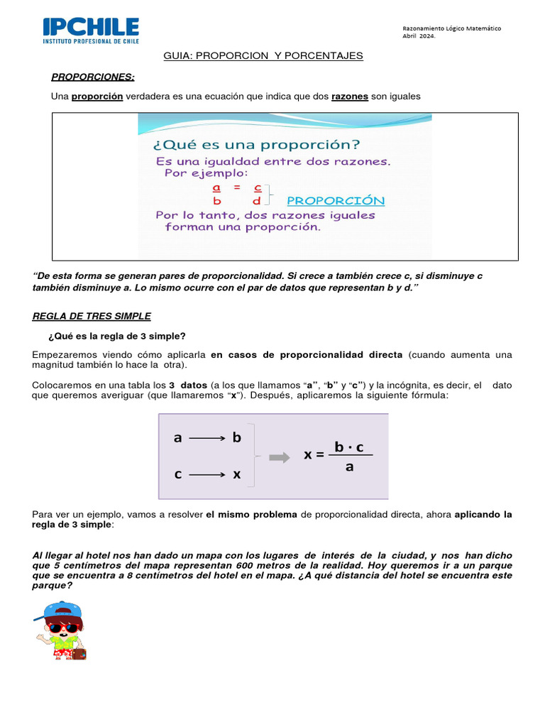 Guia Proporcion Y Porcentajes Pdf Porcentaje Matemáticas