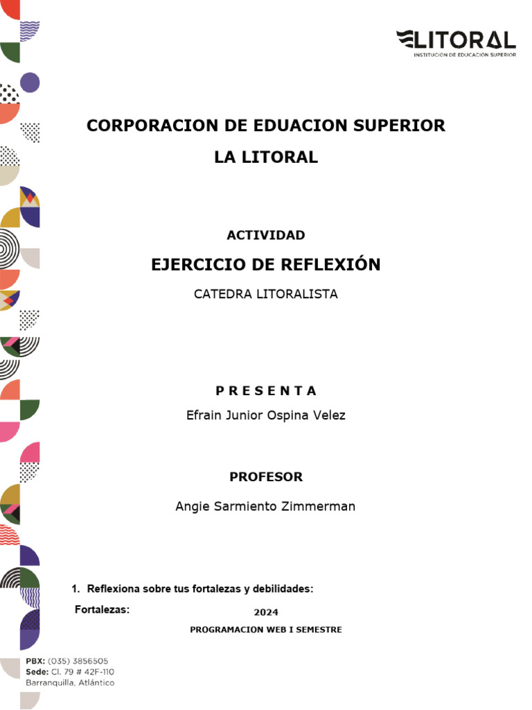 Reflexión y Metas en Programación Web | PDF | Aprendizaje | Liderazgo