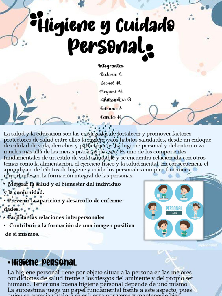 Higiene y Cuidado Personal | PDF | Higiene