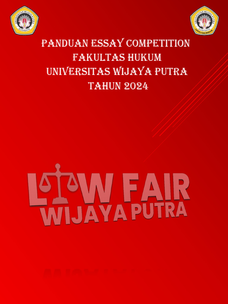 Panduan Essay Competition Uwp Law Fair 2024 | PDF | Seni