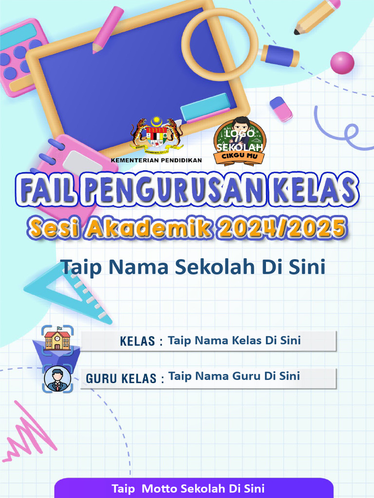 Fail Pengurusan Kelas Sesi Akademik 2024-2025-By Cikgu Mu | PDF