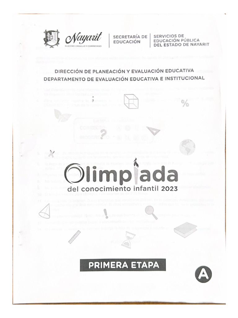 Examen A Olimpiada | PDF