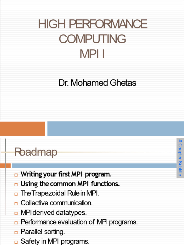 Lecture05 MPI | PDF | Message Passing Interface | Computer Program Lecture05 MPI | PDF | Message Passing Interface | Computer Program