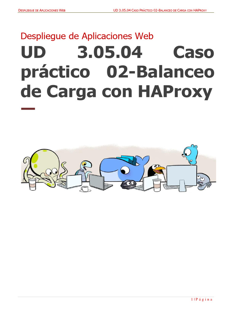 UD 3.05.04 - Caso Practico 02 - Balanceo de Carga Con HAProxy | PDF ...