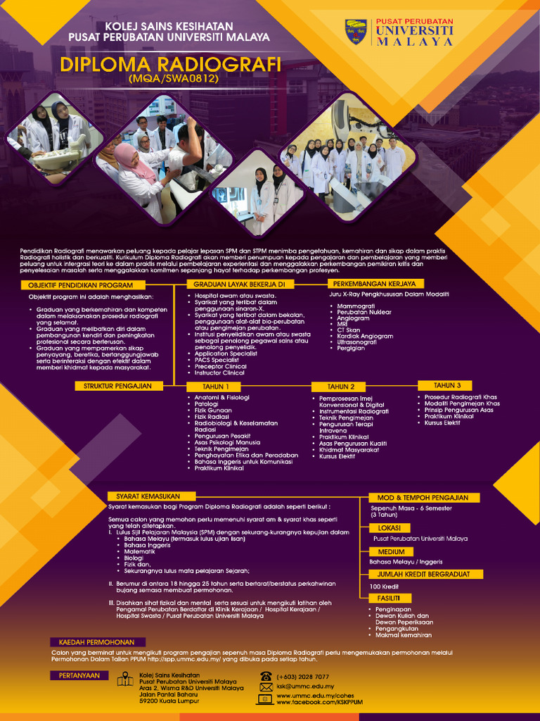 PAMPLET PPUM Diploma-Radiografi | PDF