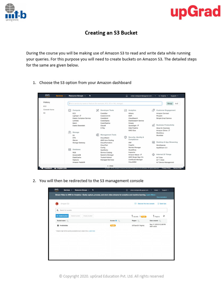 Creating+S3+Bucket | PDF Creating+S3+Bucket | PDF