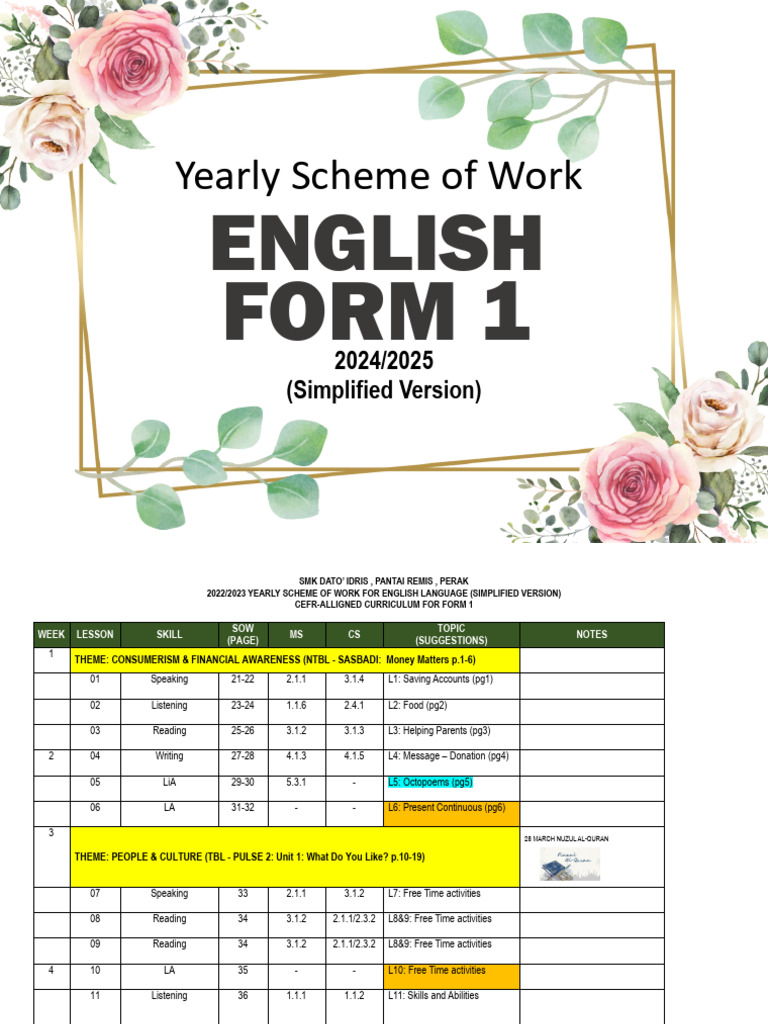 Sow Form 1 | PDF