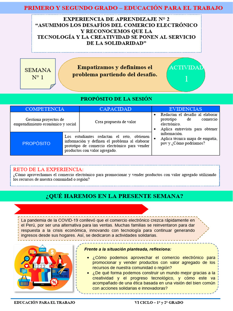 Ii Eda - Act 1 - Semana 1 1° y 2° Grado | PDF | Comercio electrónico ... Ii Eda - Act 1 - Semana 1 1° y 2° Grado | PDF | Comercio electrónico ...