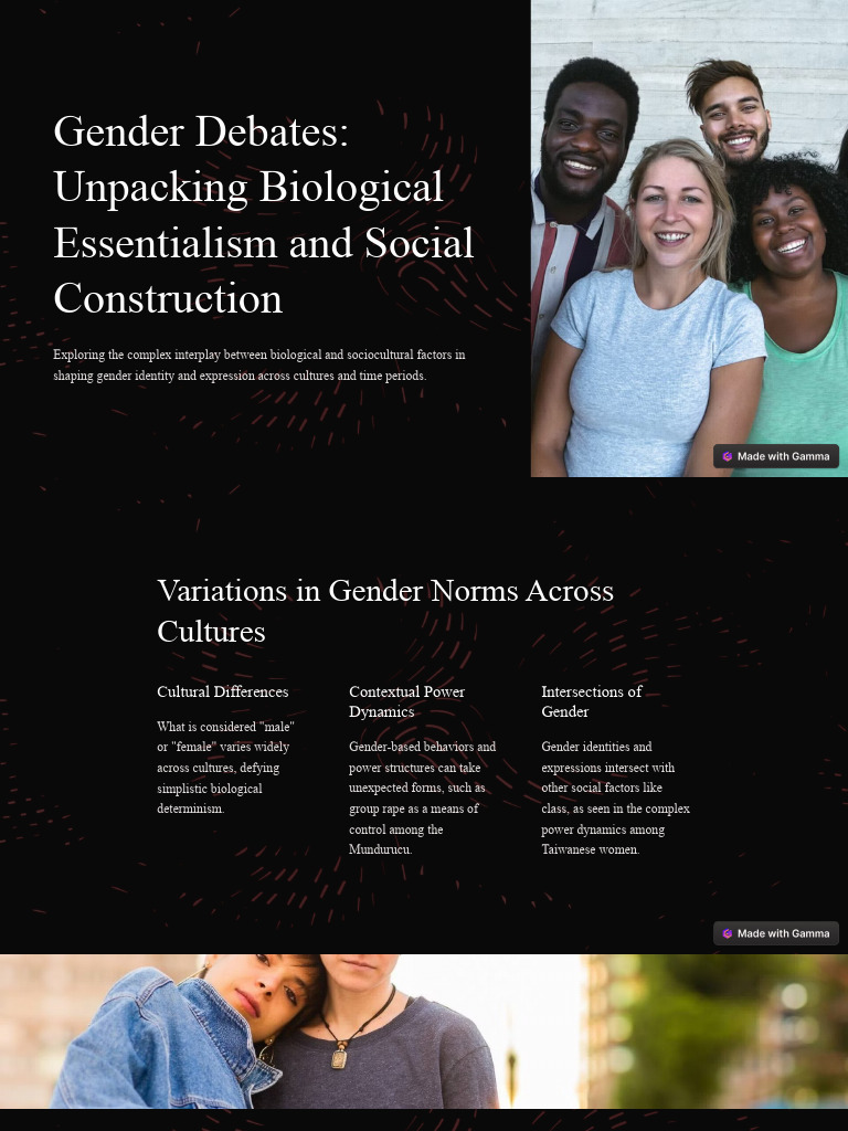 Gender Debates Unpacking Biological Essentialism and Social ...
