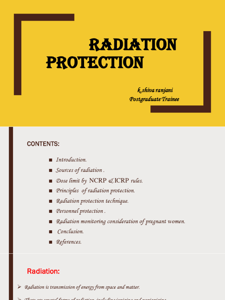 Radiation Protection | PDF | Ionizing Radiation | Radiation Protection Radiation Protection | PDF | Ionizing Radiation | Radiation Protection