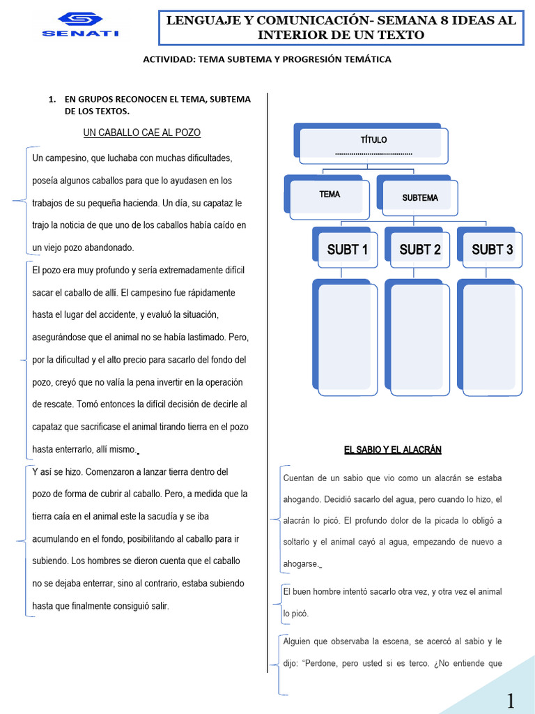 8 Semana Progresión Temática | PDF