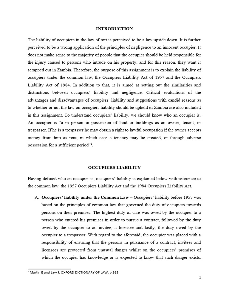 Law of Tort Assignment! | PDF | Negligence | Legal Liability