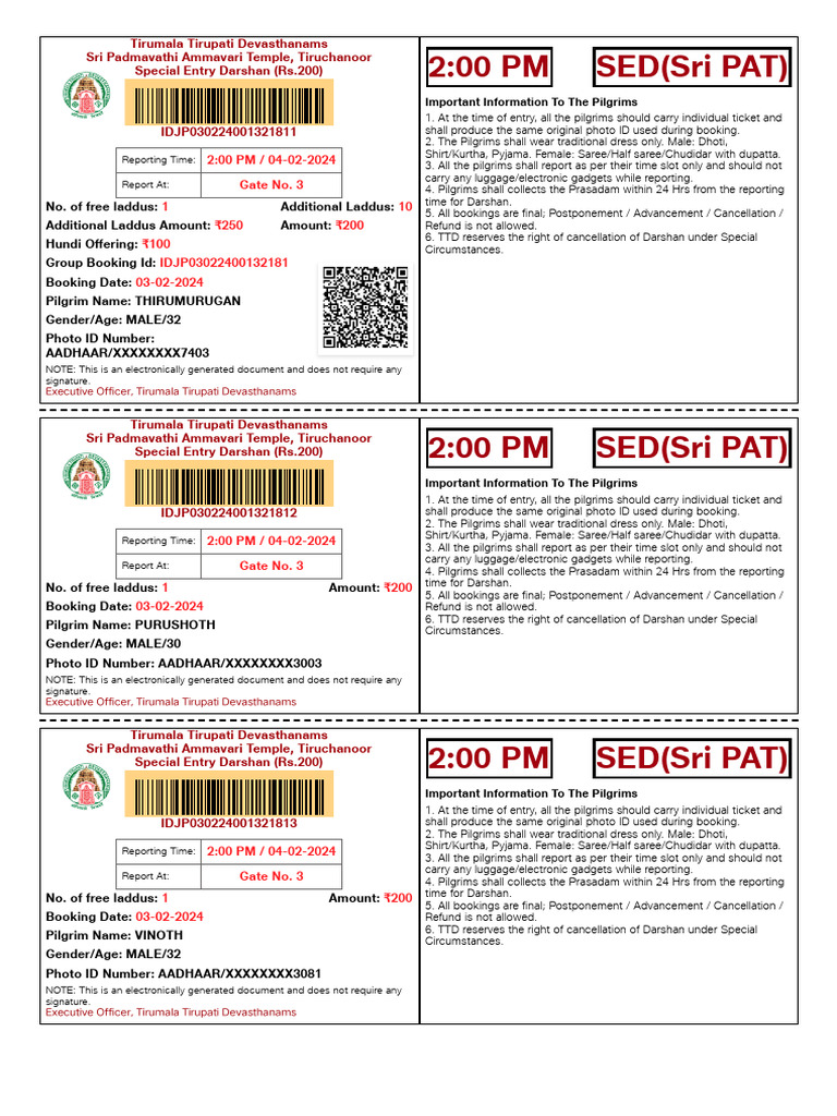 Tirumala Tirupati Devasthanams (Official Booking Portal) | Download ...