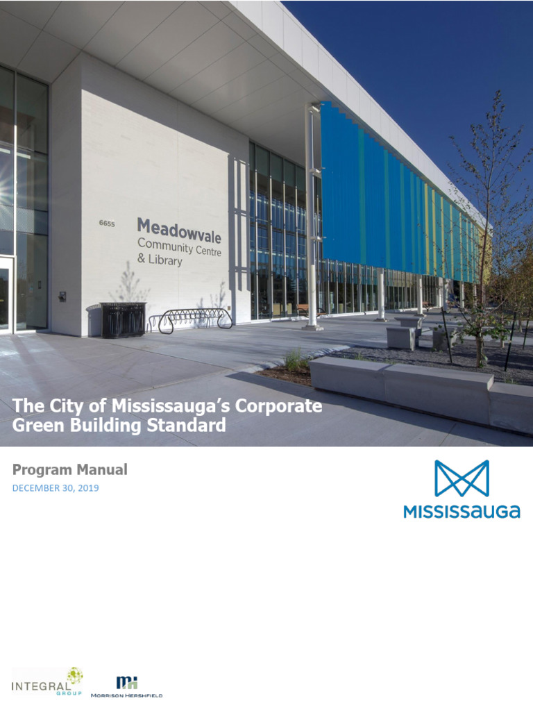 Mississauga - Corporate Green Building Standard-Program Manual 2019 ...