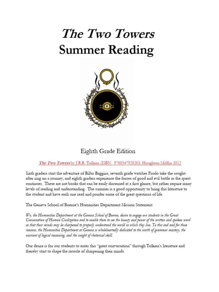 8th Grade Summer Reading | PDF | Middle Earth Races | Fantasy