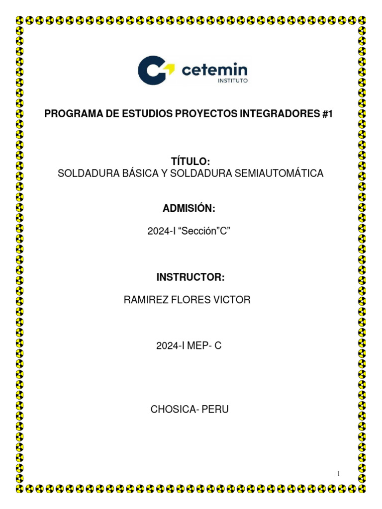 Proyecto Integrado n1 Informe Grupo2 | Descargar gratis PDF | Soldadura ...