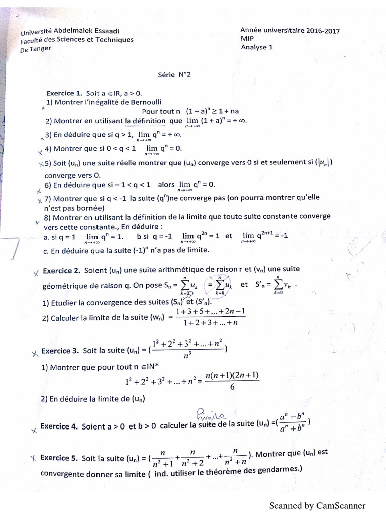 td2 TD Analyse 1 | PDF