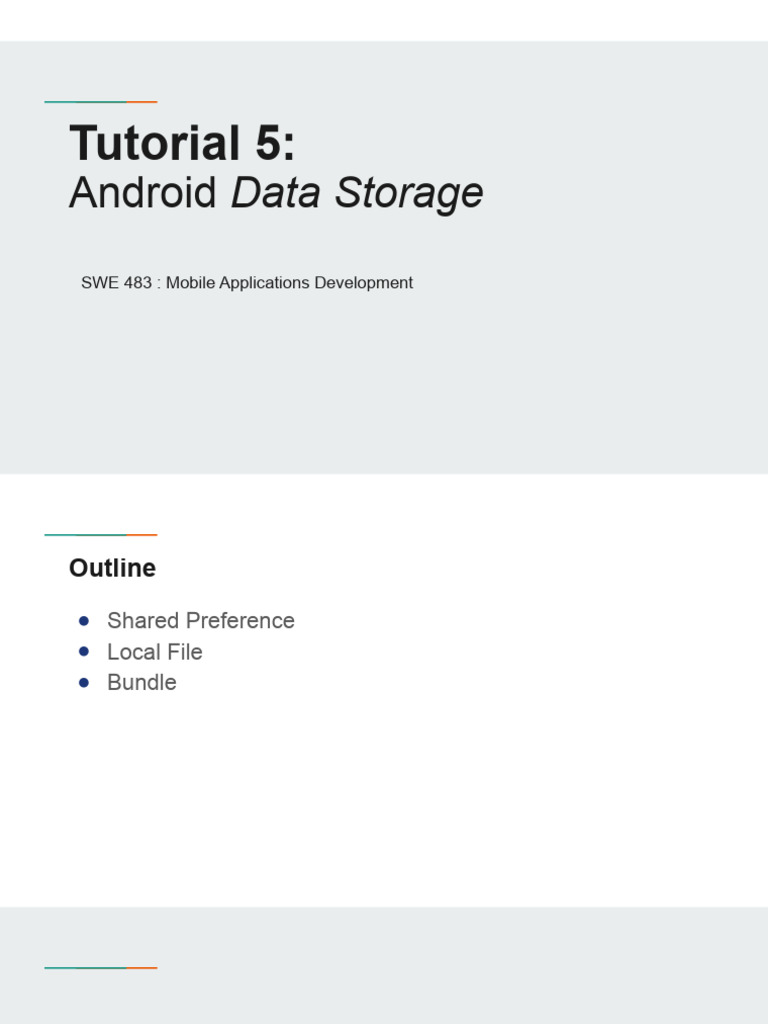 Tutorial 5 - Data Storage | Download Free PDF | String (Computer Science) | Computer Engineering