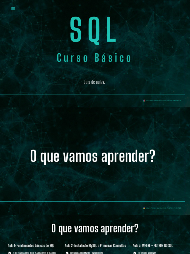 Apostila Curso Básico SQL | PDF | SQL | Bancos de dados