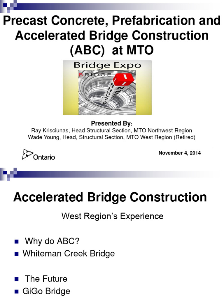 Precast Concrete in Accelerated Bridge Construction | PDF | Precast ...