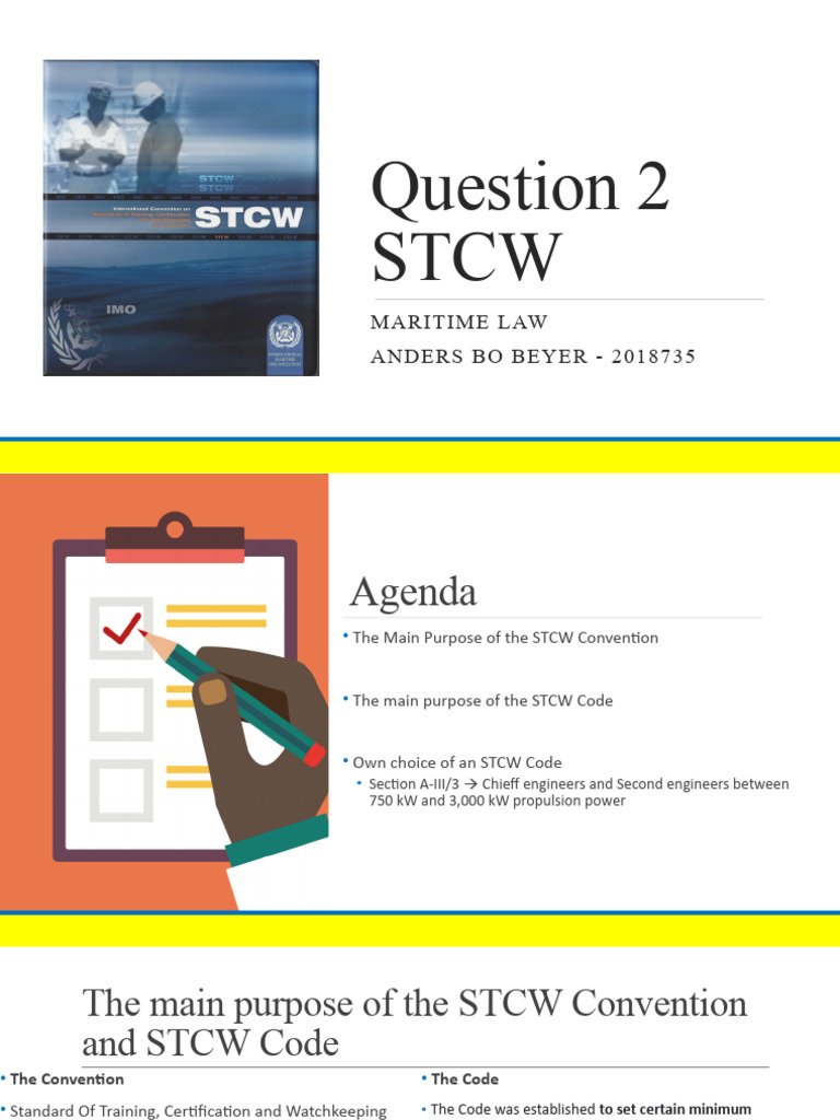 Question 2 - STCW | PDF