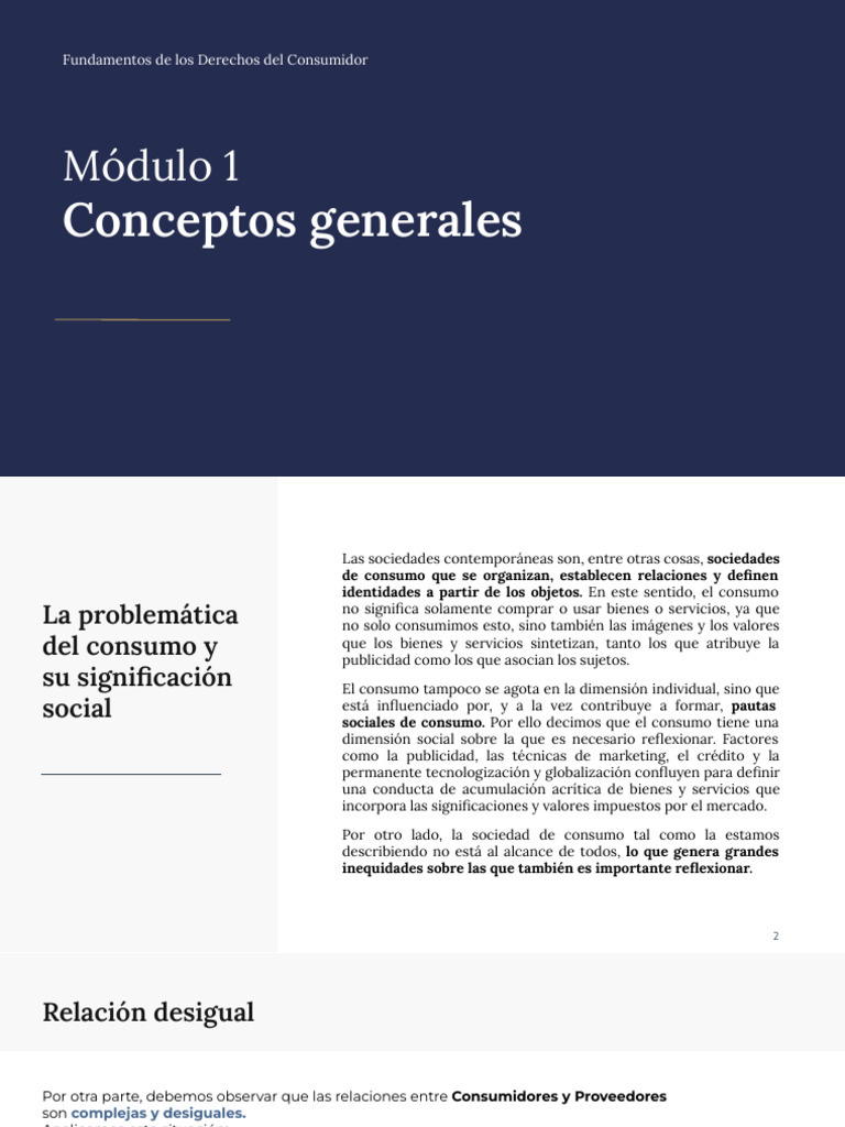 1 Fundamentos de Los Derechos Del Consumidor 2024 - Módulo 1 | PDF | Protección al Consumidor ...