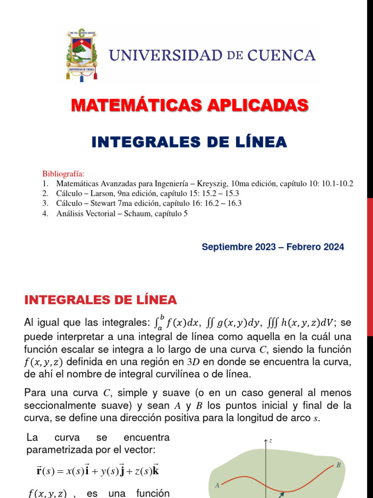 Introducción a las Integrales de Línea | PDF | Integral | Vector Euclidiano