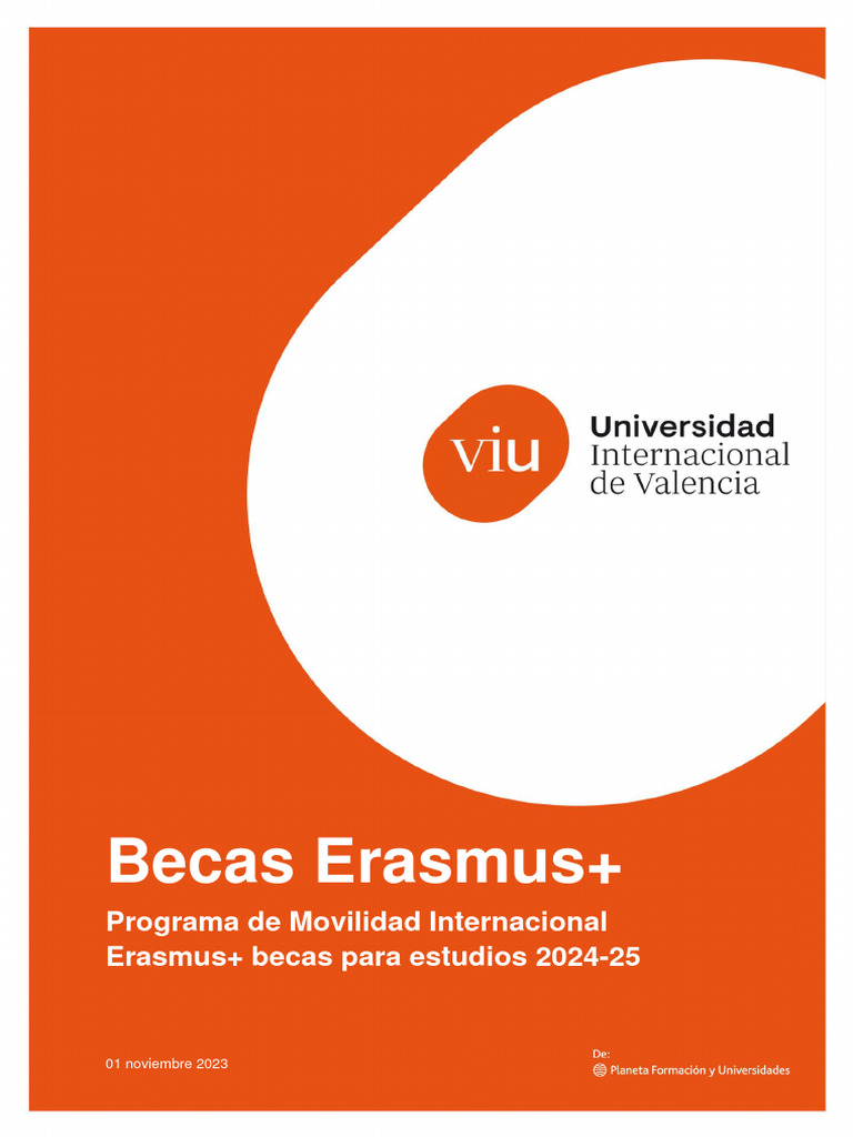 Convocatoria Movilidad Estudios 2024 - 2025 - VIU | PDF | Unión Europea
