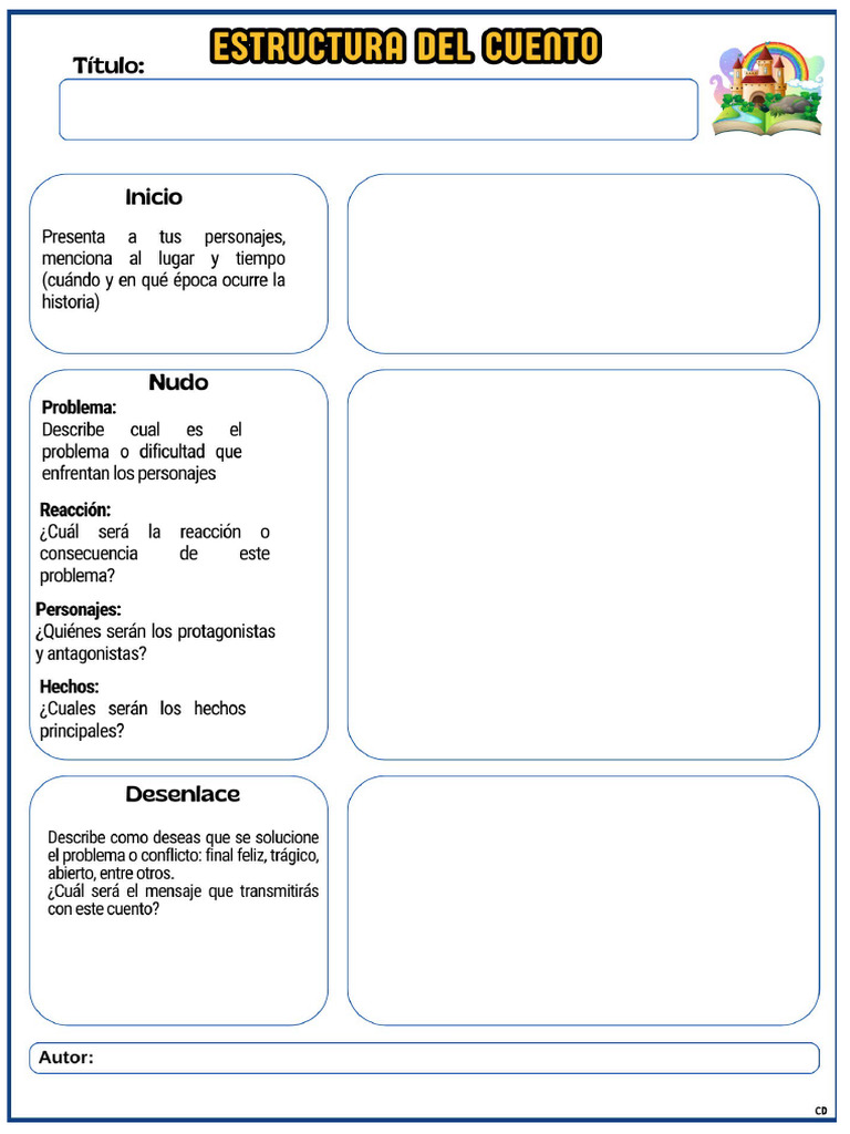 Anexo 3 - Estructura de Cuento | PDF