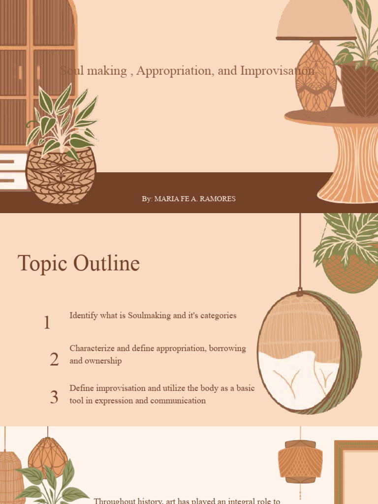 Soulmaking Appropriation Improvisation | PDF | Improvisation | Image