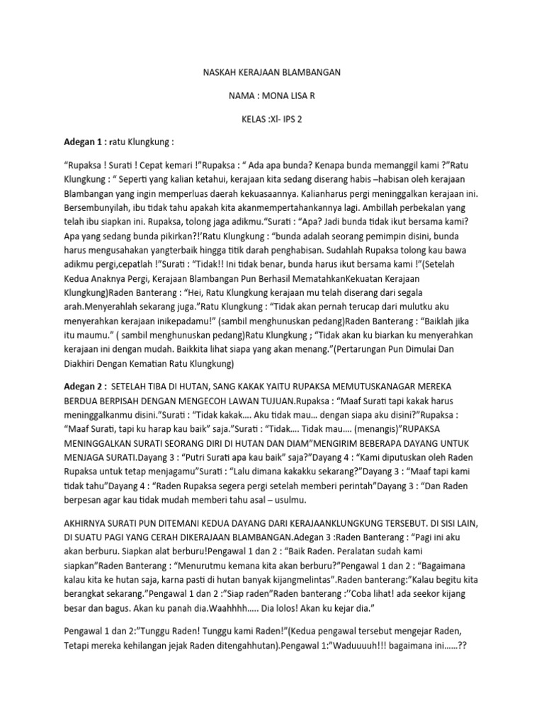 NASKAH KERAJAAN Blambangan | PDF