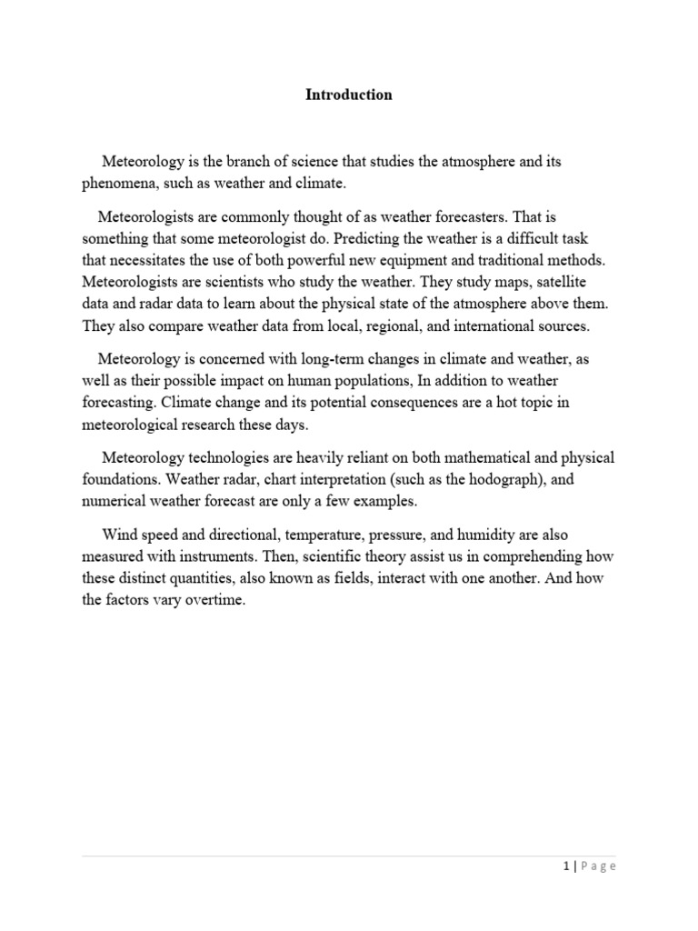 Mathematics in Meteorology Abby | PDF | Meteorology | Numerical Weather ...