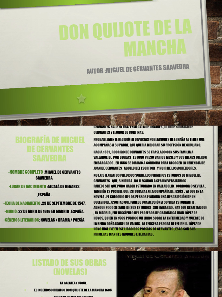 Don Quijote de La Mancha | PDF | Miguel De Cervantes | Don Quijote