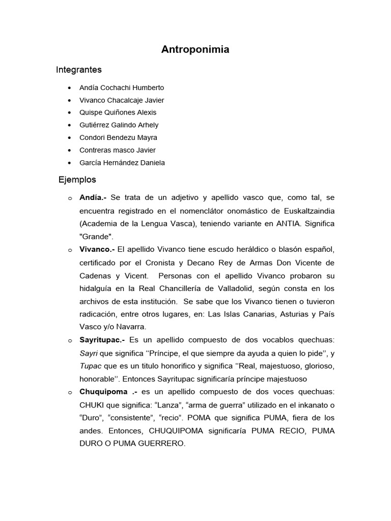 Antroponimia | PDF | País Vasco (Gran Región) | Vascos