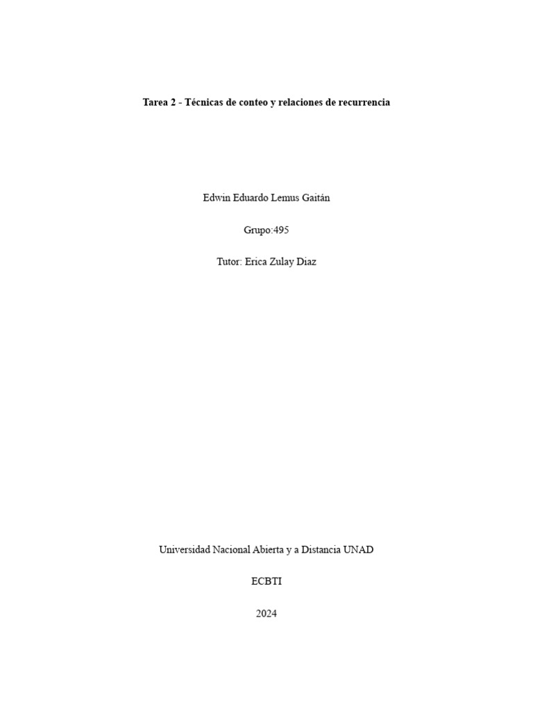 Matematicas Discretas LETRA C - Edwin Lemus | PDF | Combinatoria | Matemáticas