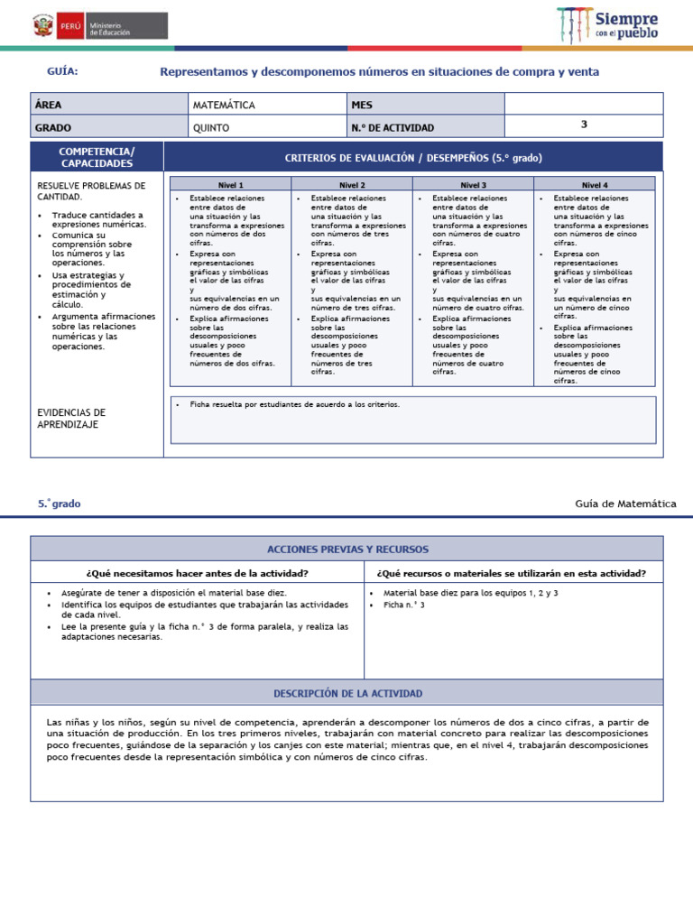 Orientaciones Matematica 05 03 | PDF
