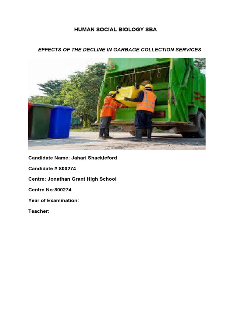 Impact of Garbage Collection Decline | PDF | Questionnaire | Survey ...