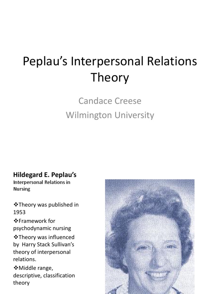 Peplau's Interpersonal Relations Theory Power Point | PDF ...