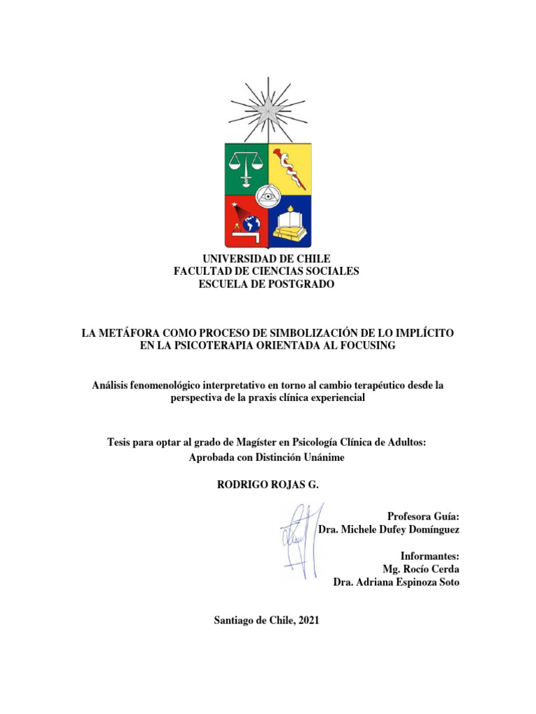 La Metáfora Como Proceso de Simbolización | PDF | Psicoterapia | Metáfora