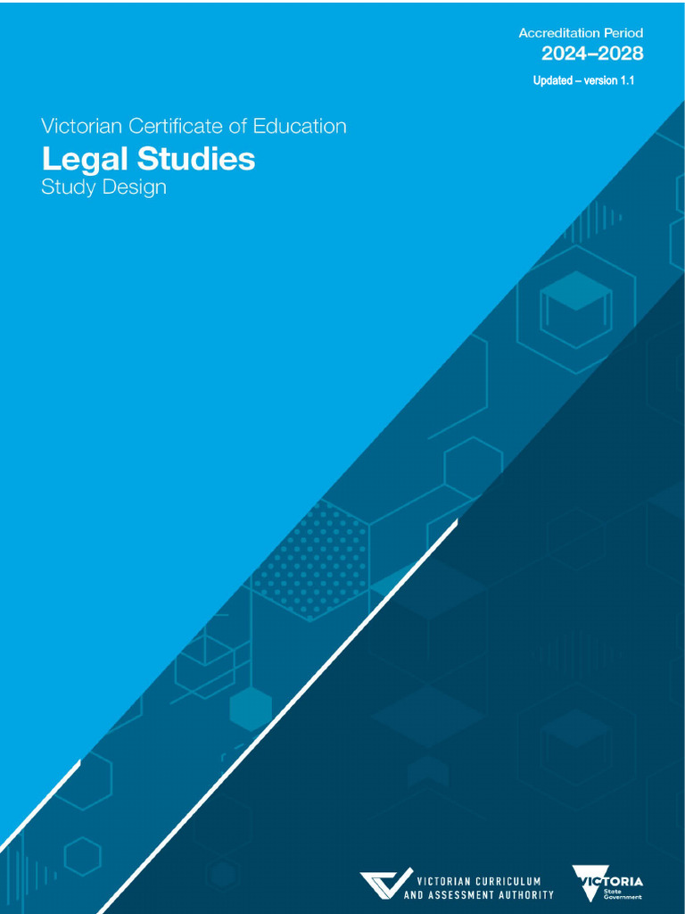 2024 Legal Studies Study Design | PDF | Crimes | Crime & Violence