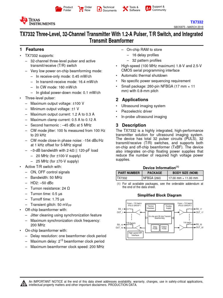 TX 7332 | Download Free PDF | Electronic Engineering | Electricity