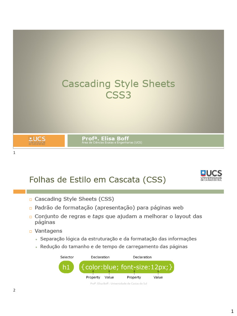 Aula04 CSS para Hipermidia | PDF | Html | Rede mundial de computadores