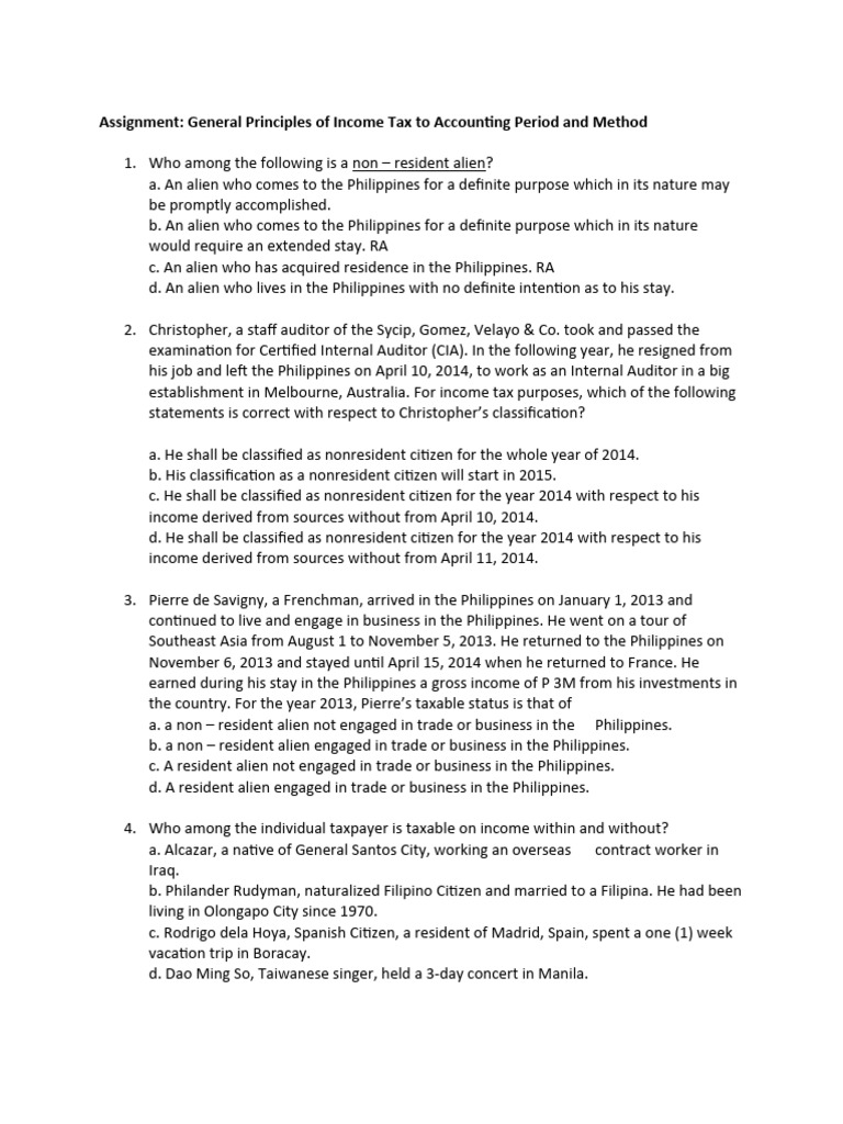 4.2 Assignment Principles To Accounting Period and Methods | PDF ...