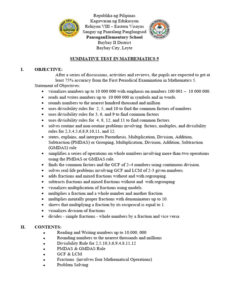 Math 5 | PDF | Multiplication | Mathematics