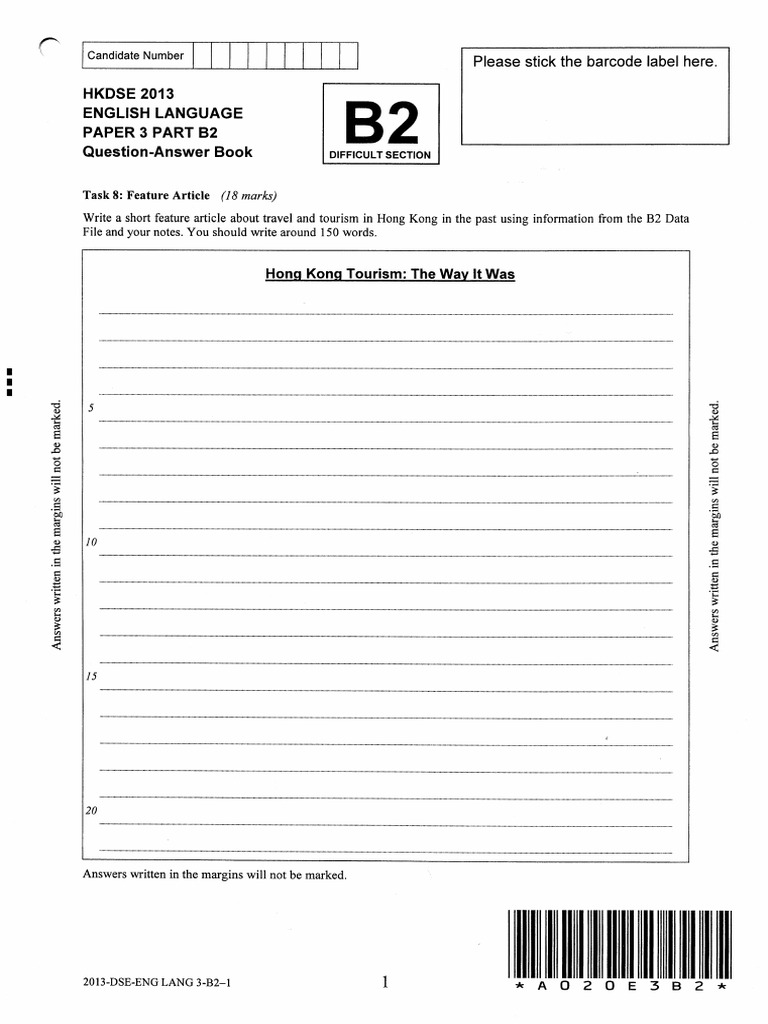 DSE 2013 Paper 3 Part B2 - QA | PDF