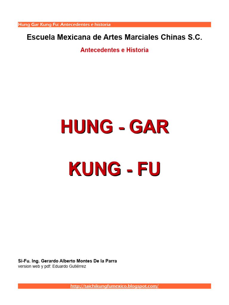 Hung Gar - Kung Fu 1 | PDF | Monasterio Shaolin | zen