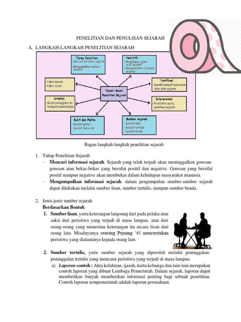 Modul Sumber Sejarah Dan Langkah-Langkah Penelitian Sejarah | PDF