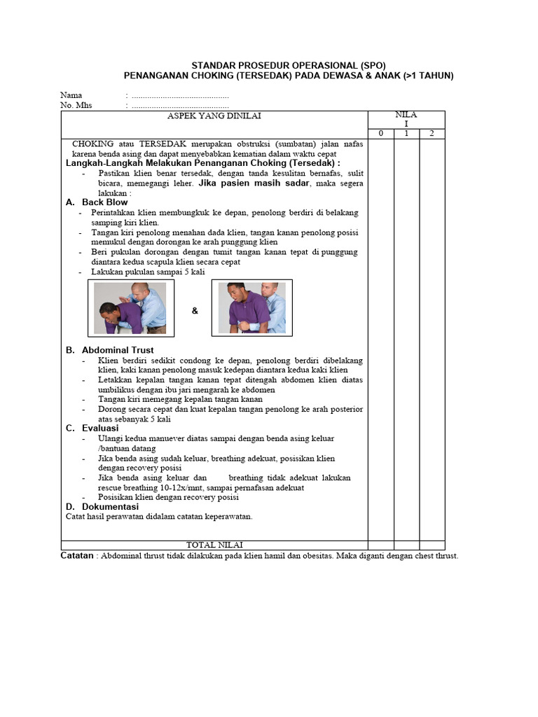 Form Penilaian OSCE Gadar 23.24 | PDF
