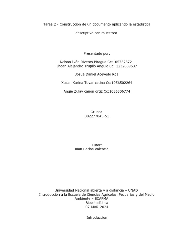 Grupo 51 - Tarea 2 - Construcción de un documento aplicando la estadística descriptiva con ...